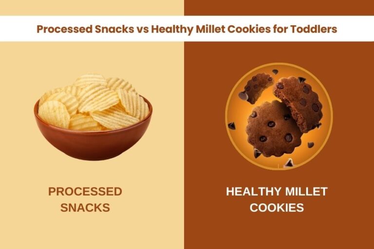 Healthy Millet Cookies vs Processed Snacks for Toddlers | Nutramore
